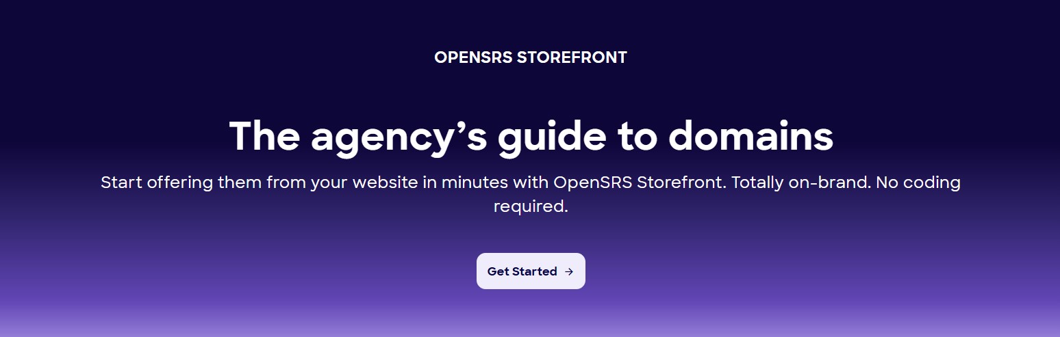 The Agency's Guide to Domains | OpenSRS Storefront